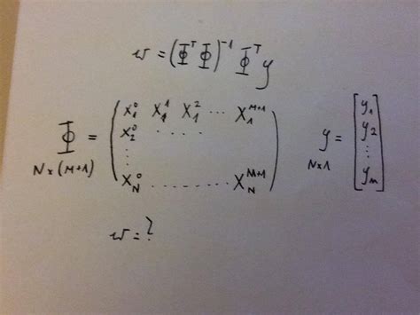Matrices Solving Linear Least Squares Equation Mathematics Stack