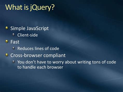 Ppt Enhancing The Sharepoint User Experience With Jquery Powerpoint