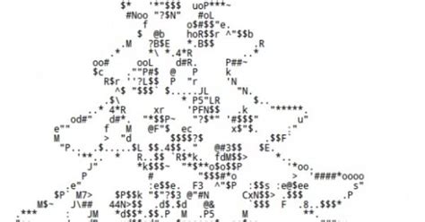 christmas tree ascii art ascii text art pinterest ascii art and christmas tree
