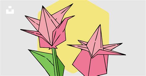 꽃병에 두 개의 분홍색 종이 접기 꽃 벡터 Unsplash의 무료 벽지 이미지