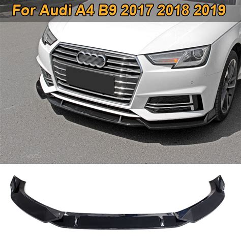 앞 범퍼 립 스포일러 사이드 스플리터 가드 커버 디플렉터 바디 키트 아우디 A4 B9 2017 2018 2019 자동차 액세서리 3 개 Aliexpress