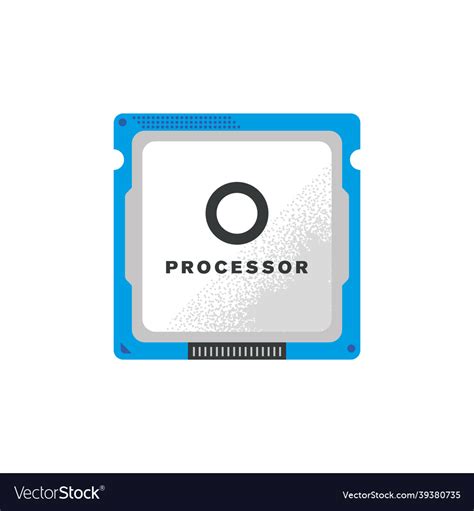 Computer Processor Icon Royalty Free Vector Image