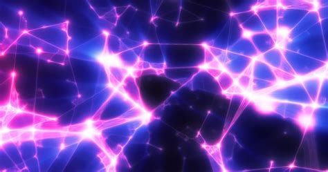 Premium Photo Abstract Purple Plexus Lines Triangles Energy Magical Background