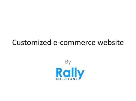 customized e commerce website pptx