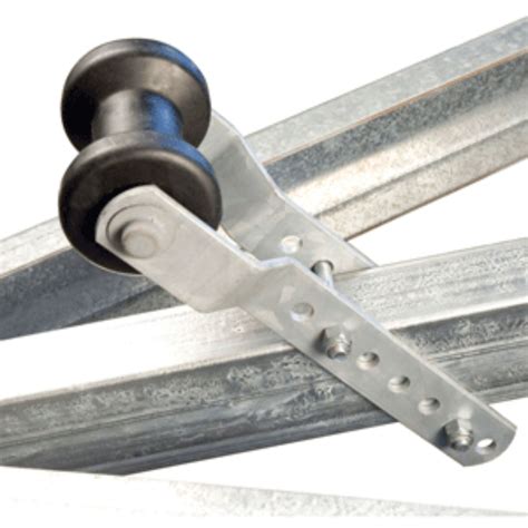 14 Black And Silver 4in Adjustable Keel Roller Assembly For 2in Tongue