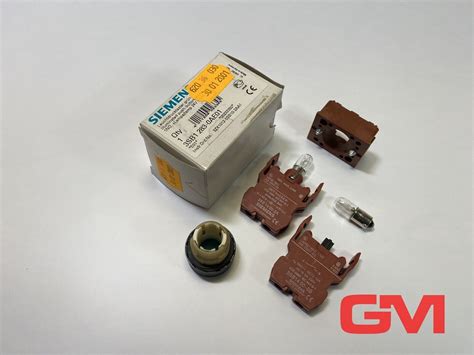 Siemens Luminous 3SB1283-0AE01 Illuminated Push-Button 1NO Flat Ba 9S ...