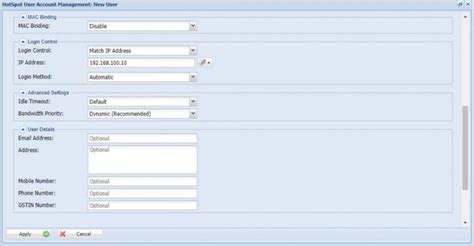 How To Configure Hotspot User Management Tacitine Knowledge Cares