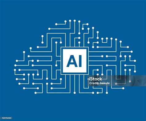 빅 데이터 개념 아이콘 클라우드 데이터 인공 지능 벡터 일러스트레이터 Cpu에 대한 스톡 벡터 아트 및 기타 이미지 Cpu