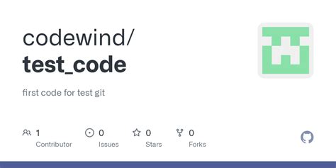 GitHub Codewind Test Code First Code For Test Git