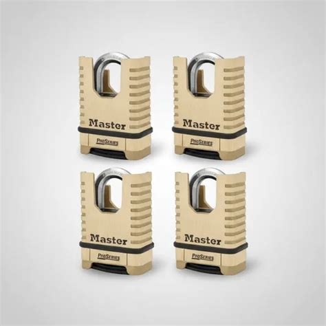 Candado Master Lock Pro Series 57 Mm Combinación 4 Pack Colo Bronce Envío Gratis