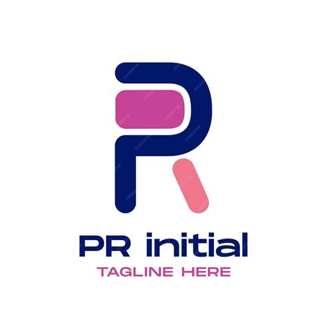 Logotipo Inicial Da Palavra P E R Vetor Vetor Premium