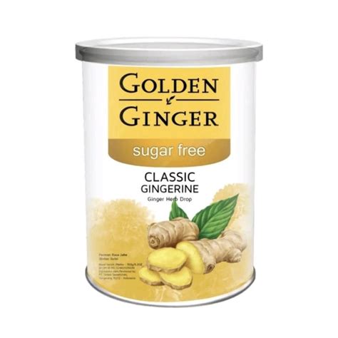 Golden Ginger Sugar Free Classic Gingerine 100g Ginger Candy Ginger Herb Drop Sugarbebas 100