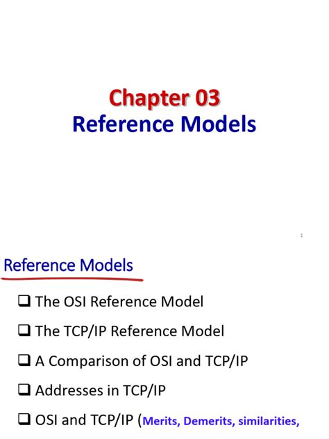 Chapter 03 Tcpip Reference Model Pdf Internet Protocol Suite Osi