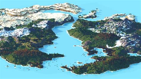 4000x4000 Multibiome Map Minecraft Map