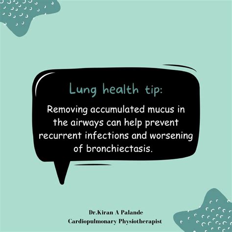 Dr Kiran A Palande Pt On Linkedin Airwayclearance Bronchiectasis