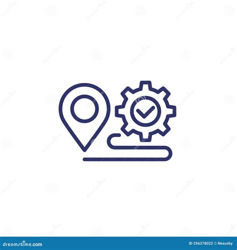 Logistics Optimization Icon Line Vector Stock Vector Illustration Of Move Deliver 256378022