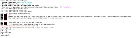 Expo Init Error With Error Code Issue Expo Expo Cli GitHub