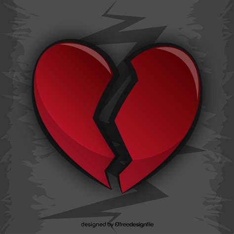 Red Broken Heart Emoji