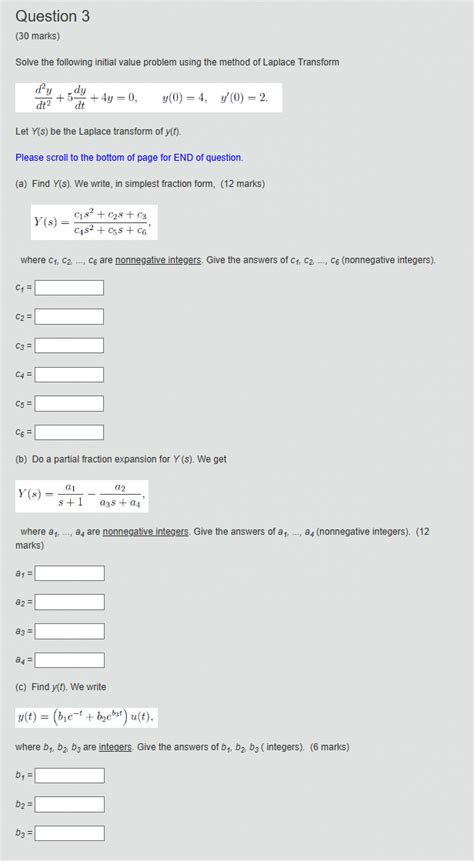 Solved By An Expert Question 330 ﻿markssolve The Following Initial
