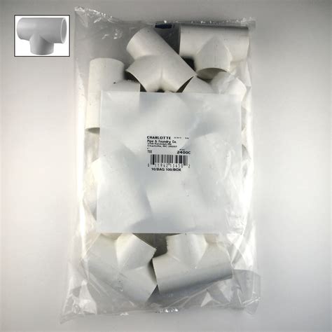 Charlotte Pipe Charlotte Pipe 1 In Slip X 1 In D Slip Pvc Tee 10 Pk