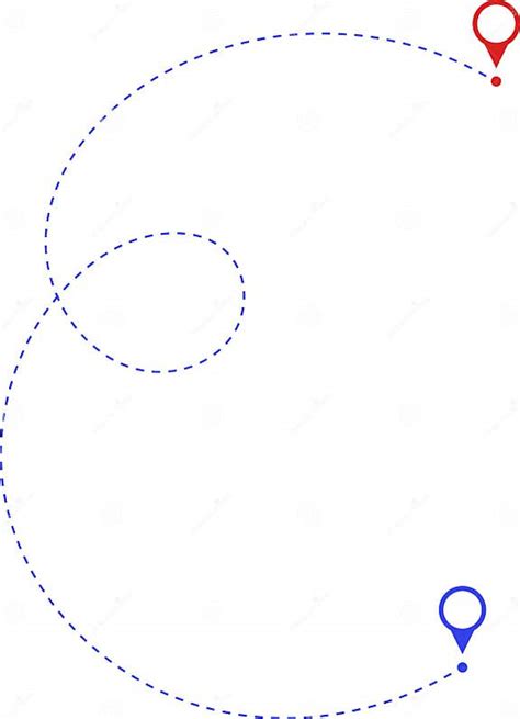 Route Icon Two Points With Dotted Path And Location Pin Route Location Icon Two Pin Sign And
