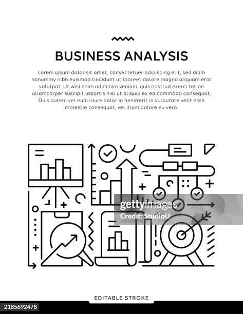 Business Analysis Line Art Illustration High Res Vector Graphic Getty