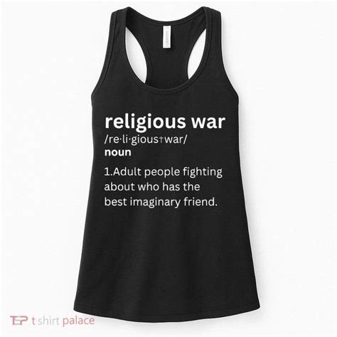 Religious War Definition Aldult People Fighting Funny Jesus Womens Tank