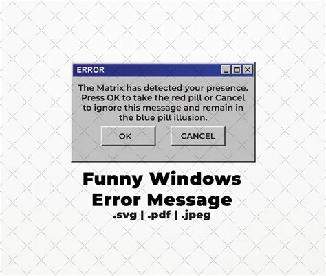 funny windows error message svg pdf jpeg funny microsoft windows