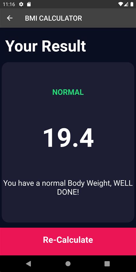 Github Agamairibmi Calculator Made A Bmi Calculator Using Flutter And Dart
