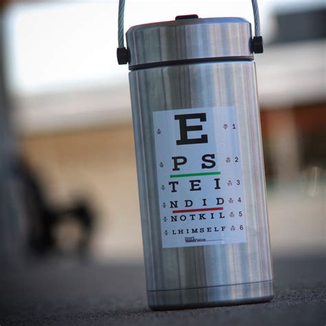 Epstein Did Not Kill Himself Eye Chart Sticker