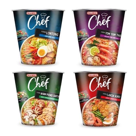 Sg Seller Mamee Chef Cup Chicken Shitake 62g Creamy Tomyam 72g