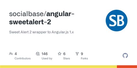 GitHub Socialbase Angular Sweetalert 2 Sweet Alert 2 Wrapper To