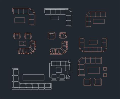 L Shape Sofa Cad Block Dwg Free Autocad Download
