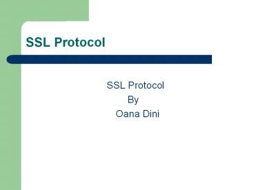 PPT SSL Protocol PowerPoint Presentation Free To Download Id Bfe M UzM
