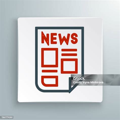 흰색 배경에 격리 된 라인 뉴스 아이콘 신문 기호 매스 미디어 기호 다채로운 개요 개념 벡터 개념에 대한 스톡 벡터 아트 및 기타 이미지 Istock