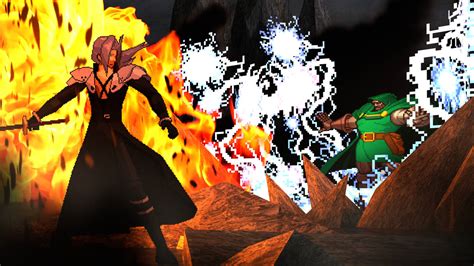 Blender Sprite Image Sephiroth Vs Doctor Doom By Megamario2001 On