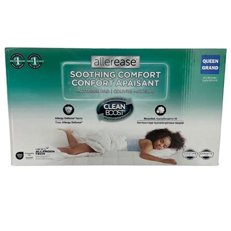 Allerease Soothing Comfort Mattress Pad Queen Size Canadawide