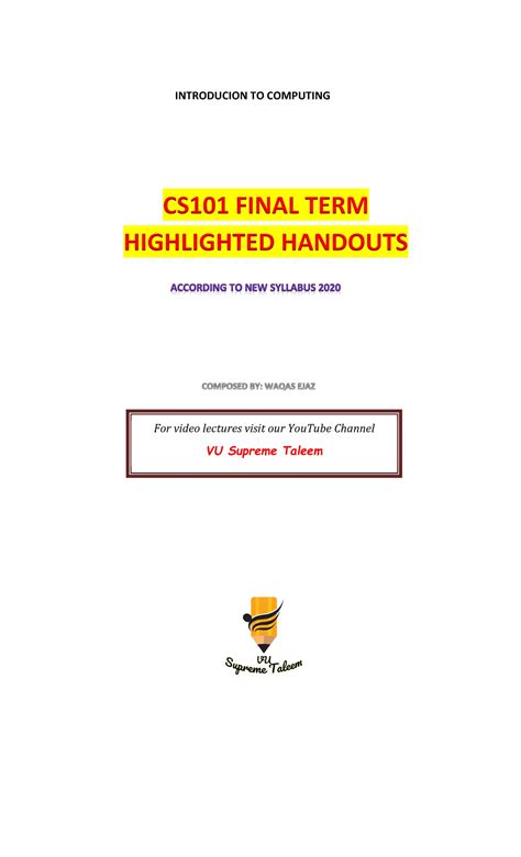 cs101 mid term mcqs with reference solved cs101 introduction to