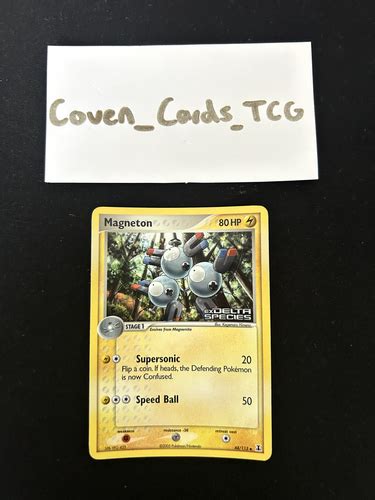 Magneton 48113 Reverse Holo Ex Delta Species Stamped Ebay Uk