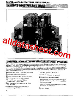 LMS Datasheet PDF TDK Electronics