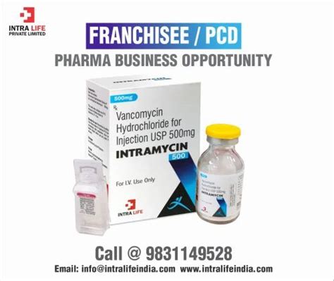 Vancomycin Hydrochloride 500mg Intramycin 500 Inj At ₹ 325vial
