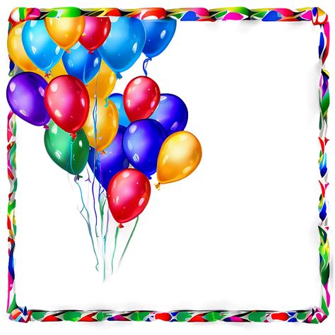 Download Balloon Frame Border Png Dbt30