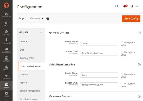magento 2 smtp settings