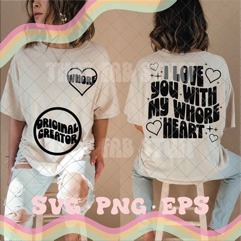 I Love With My Whore Heart Svg Whore Heart Svg Whore Heart Png Womens Valentines Day Svg Png