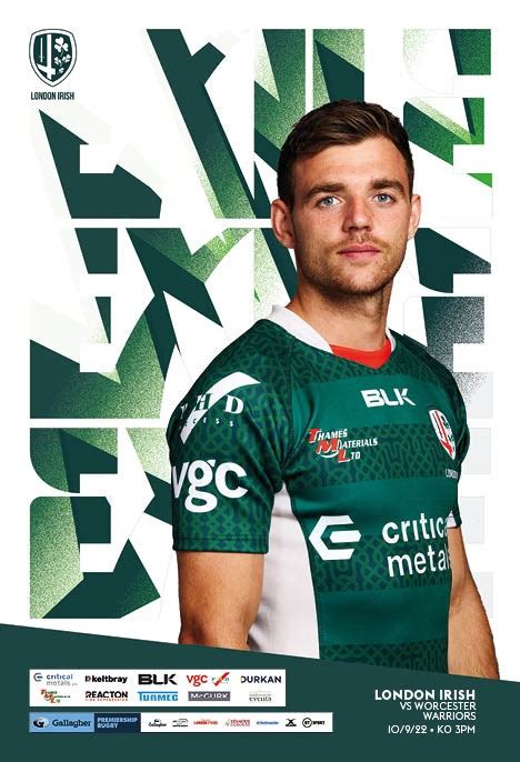 London Irish V Worcester Warriors Programme 202223 Aca Creative