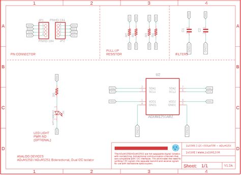 wiring the analog devices adum1250 adum1251 swappable dual i2c isolator