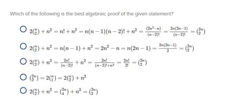 Solved Consider The Statement That If N Is A Positive Chegg