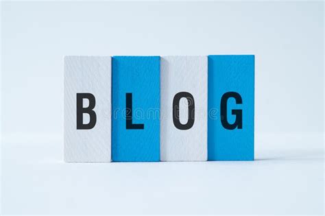 Blog Word Concept On Building Blocks Text Stock Image Image Of