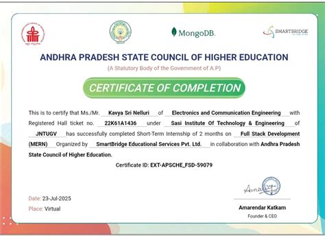 Internship Learning Mongodb Smartinternz Thesmartbridge Apsche