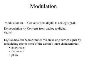 PPT Modulation PowerPoint Presentation Free Download ID